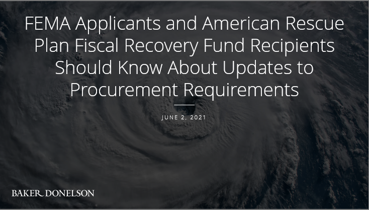 FEMA Applicants and American Rescue Plan Fiscal Recovery Fund ...