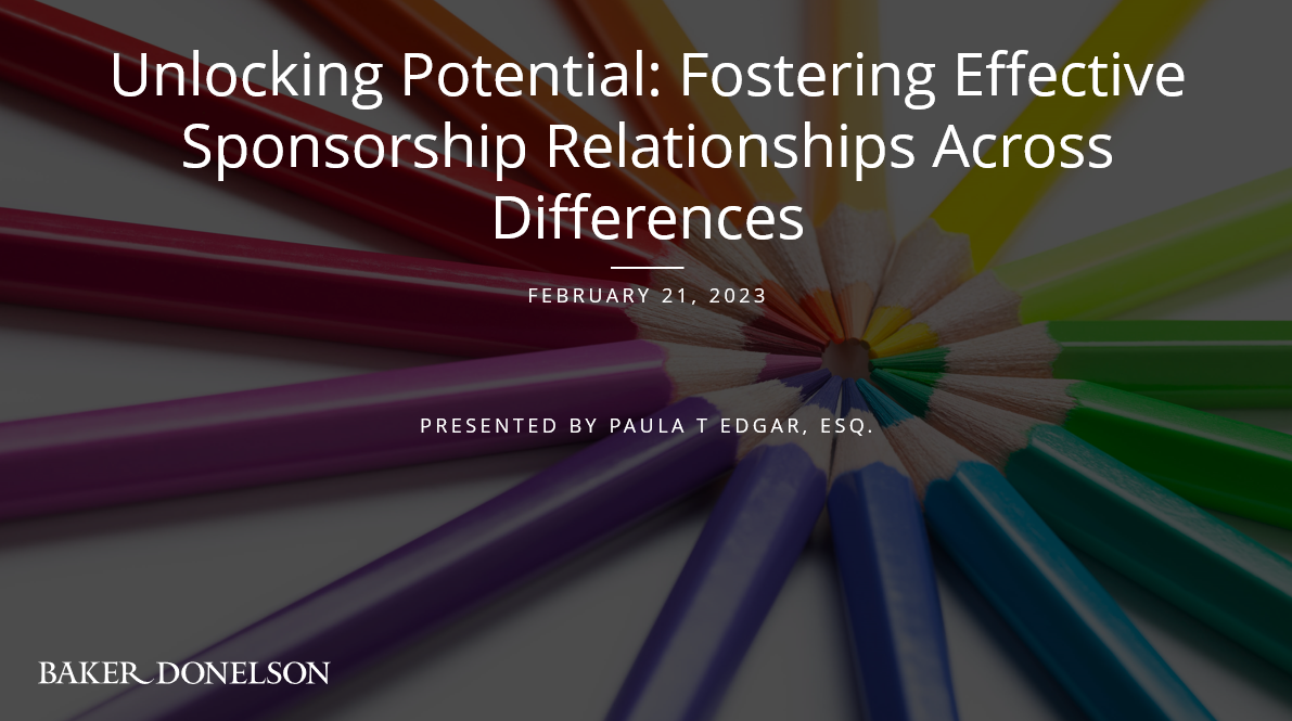 Unlocking Potential: Fostering Effective Sponsorship Relationships ...