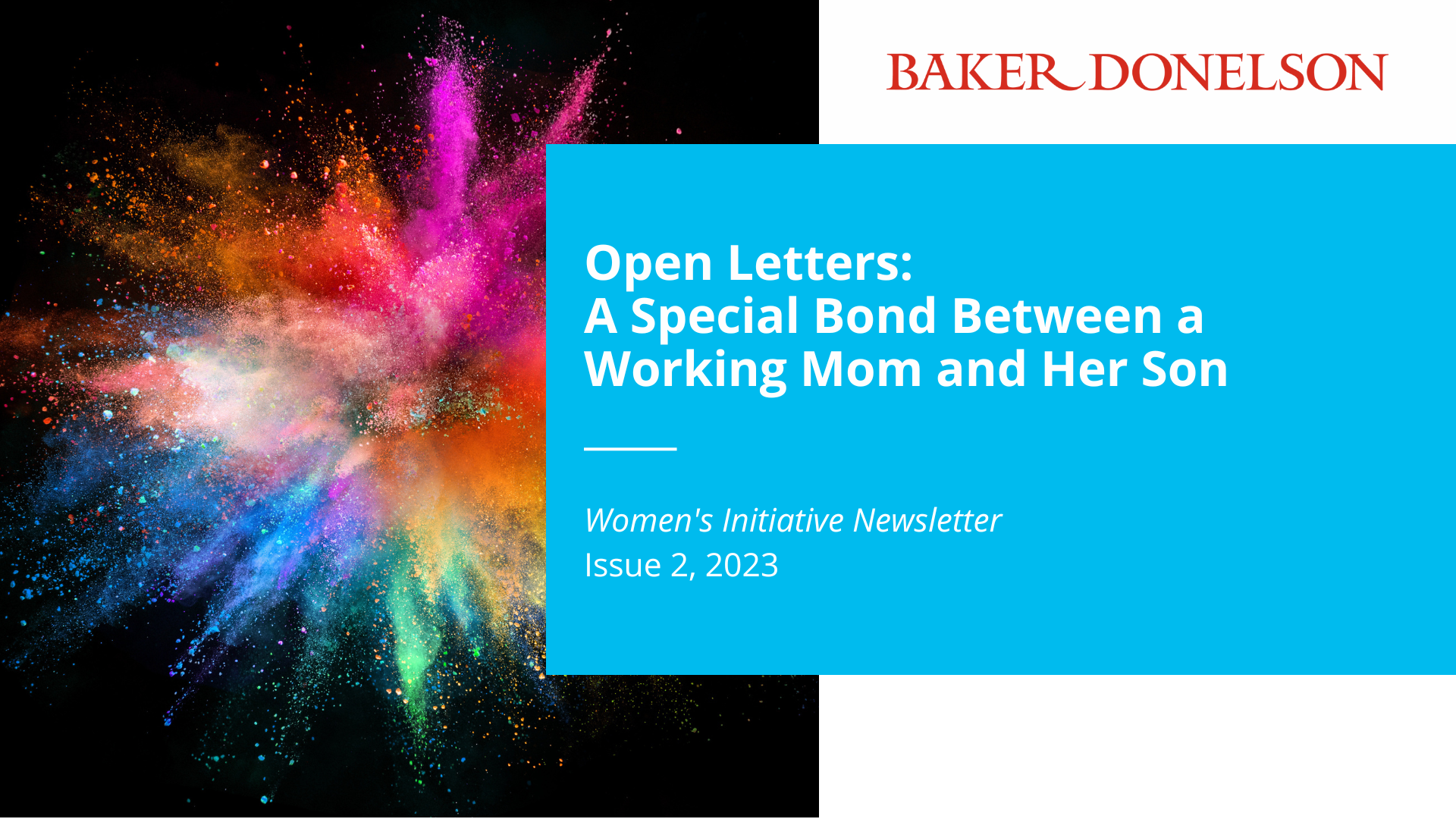 Open Letters: A Special Bond Between a Working Mom and Her Son | Baker ...