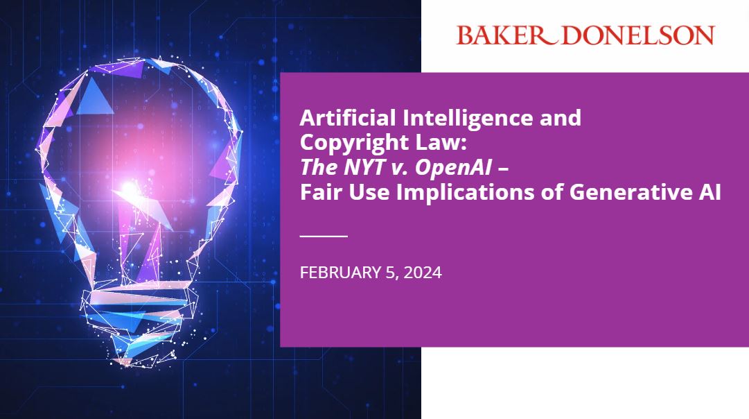 Artificial Intelligence and Copyright Law: The NYT v. OpenAI – Fair Use ...