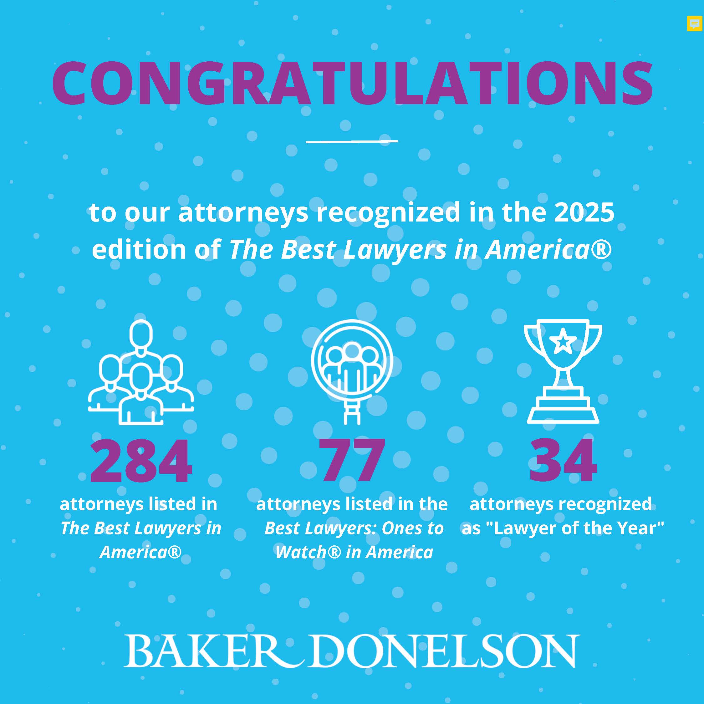 Baker Donelson Attorneys Recognized in The Best Lawyers in America® 2025 Listing | Baker Donelson
